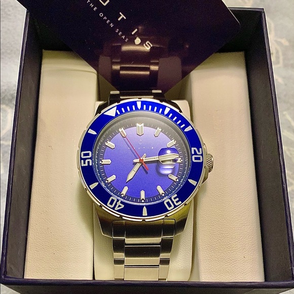 Accessories | Mens Nautis Dive Watch Unidirectional Blue Bezel 10 Obo ...